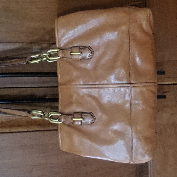 Coach | Bags | Coach Chelsea Jayden Carryall Caramel Leather Tote ...